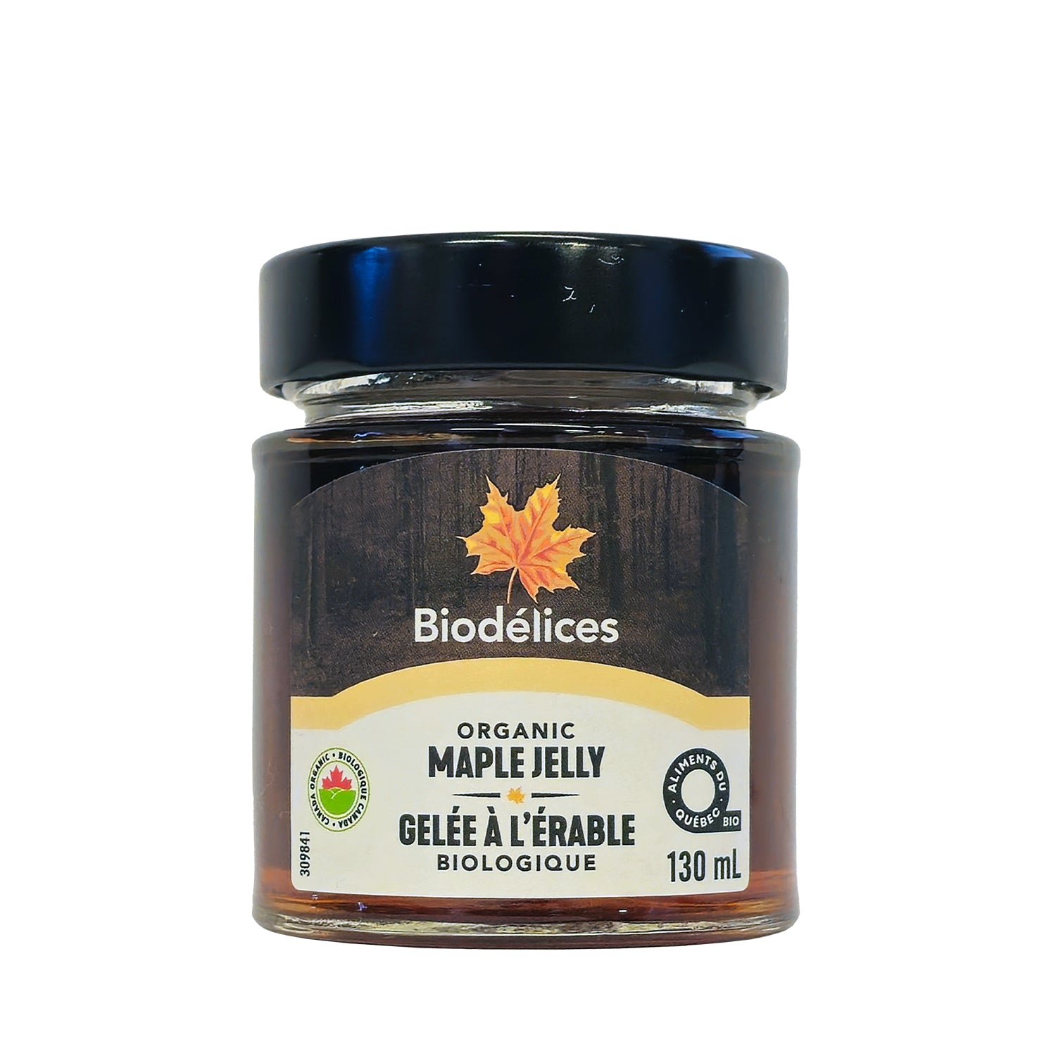 Biodélices Organic Maple Jelly Jar 130ml