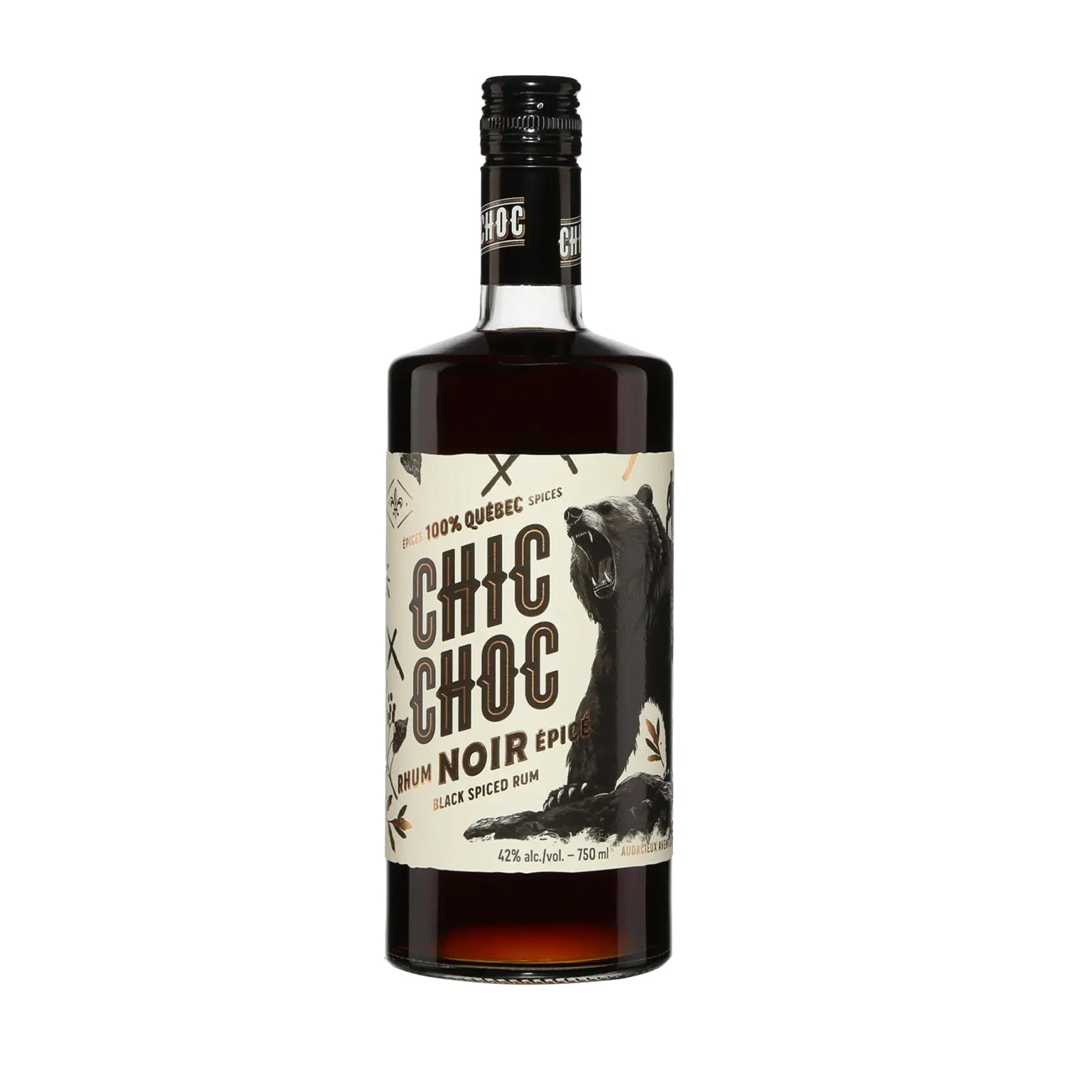 Rhum noir épicé Chic Choc 750 ml